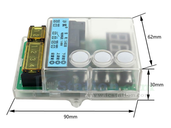 Battery Charge Discharge Controller DC 1V-99V Battery Voltage Monitor Protector Lithium/Lead ...